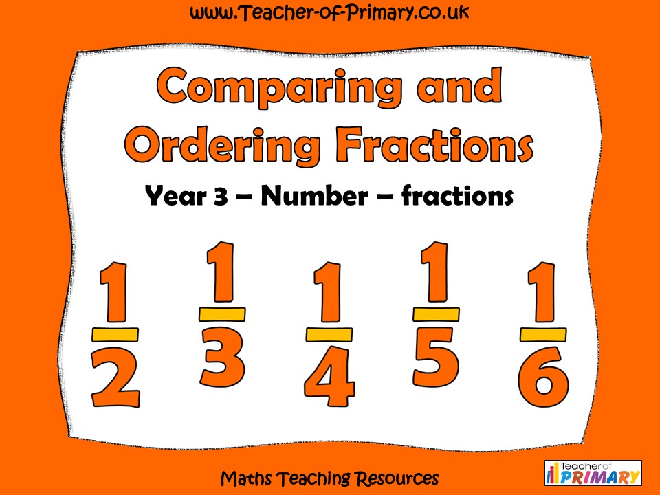 Comparing And Ordering Fractions Year 3 Teaching Resources