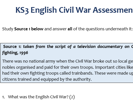 KS3 History Assessment Bundle | Teaching Resources