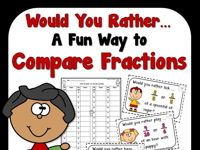 Would You Rather Fractions by teacherstakeout | Teaching Resources