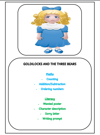 Traditional Tales Set: Goldilocks and the three bears | Teaching Resources
