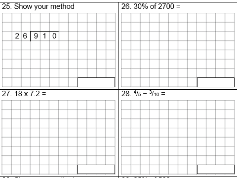 KS2 Arithmetic Practice Test B | Teaching Resources