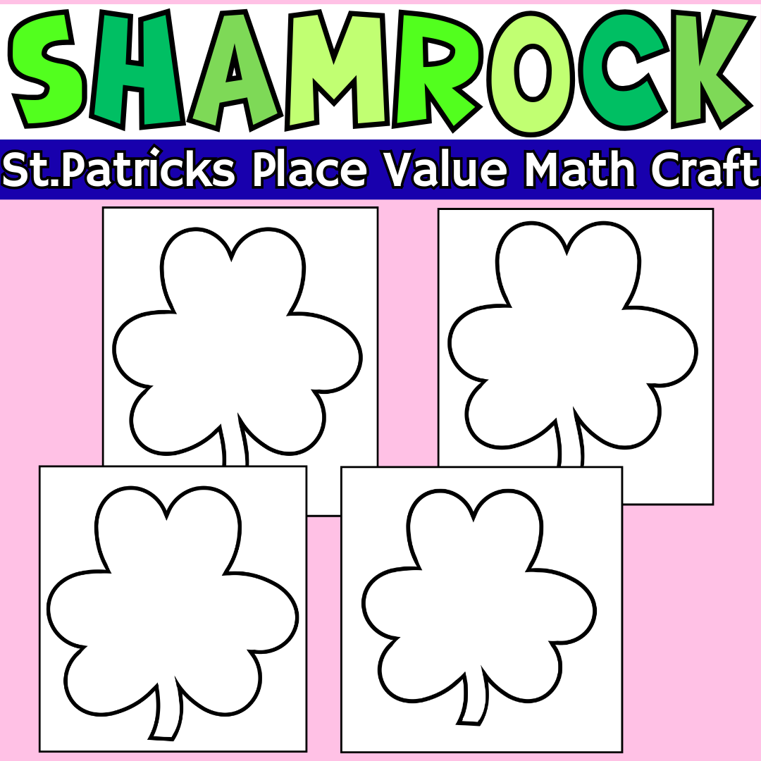 Shamrock Place Value Math Craft March St Patricks Day Bulletin Board ...