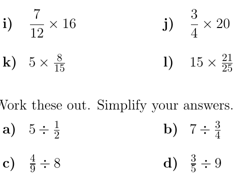 Multiplying and dividing fractions and whole numbers Bundle | Teaching ...