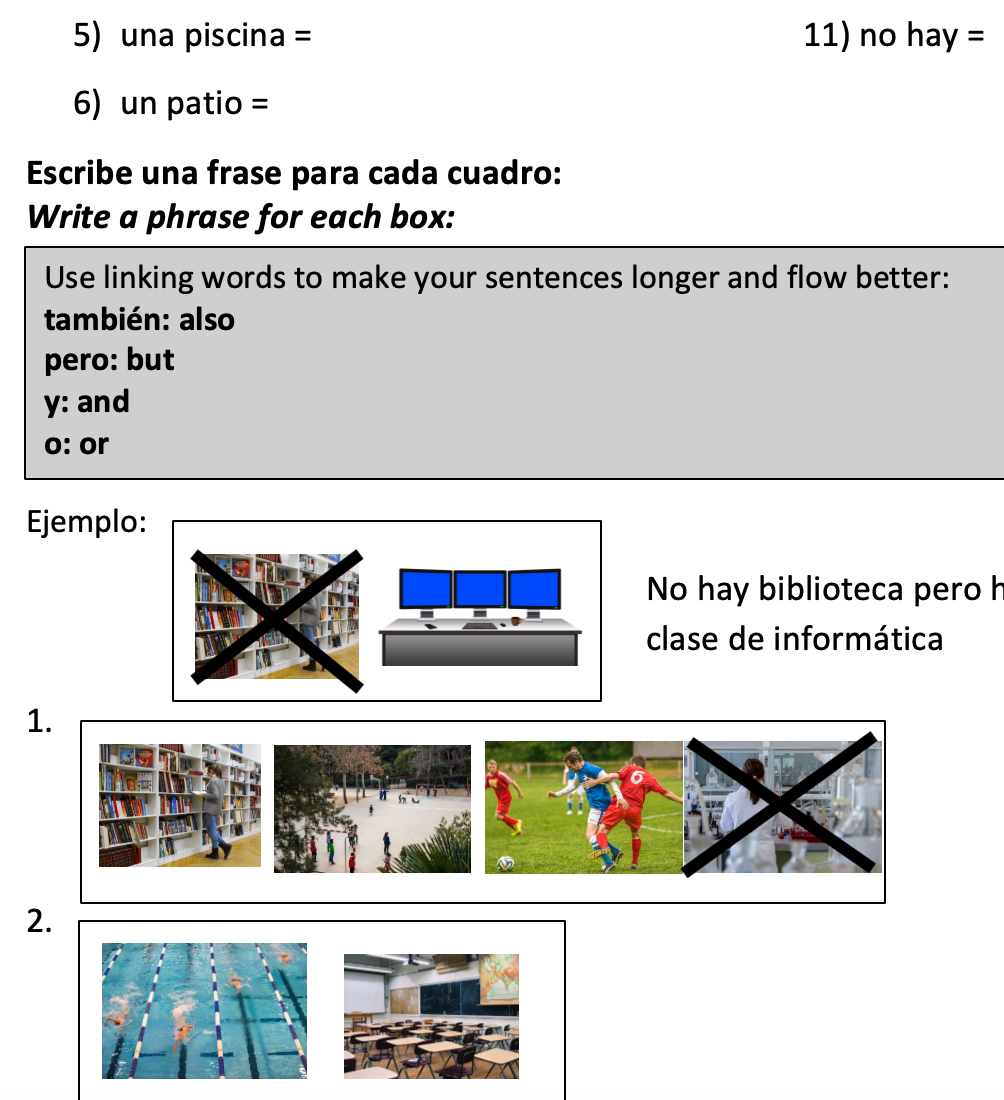 Viva 1 Module 3 'Mi insti' Complete chapter | Teaching Resources