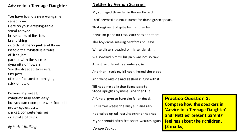 Unseen Poetry - GCSE English Literature AQA - Paper 2 | Teaching Resources