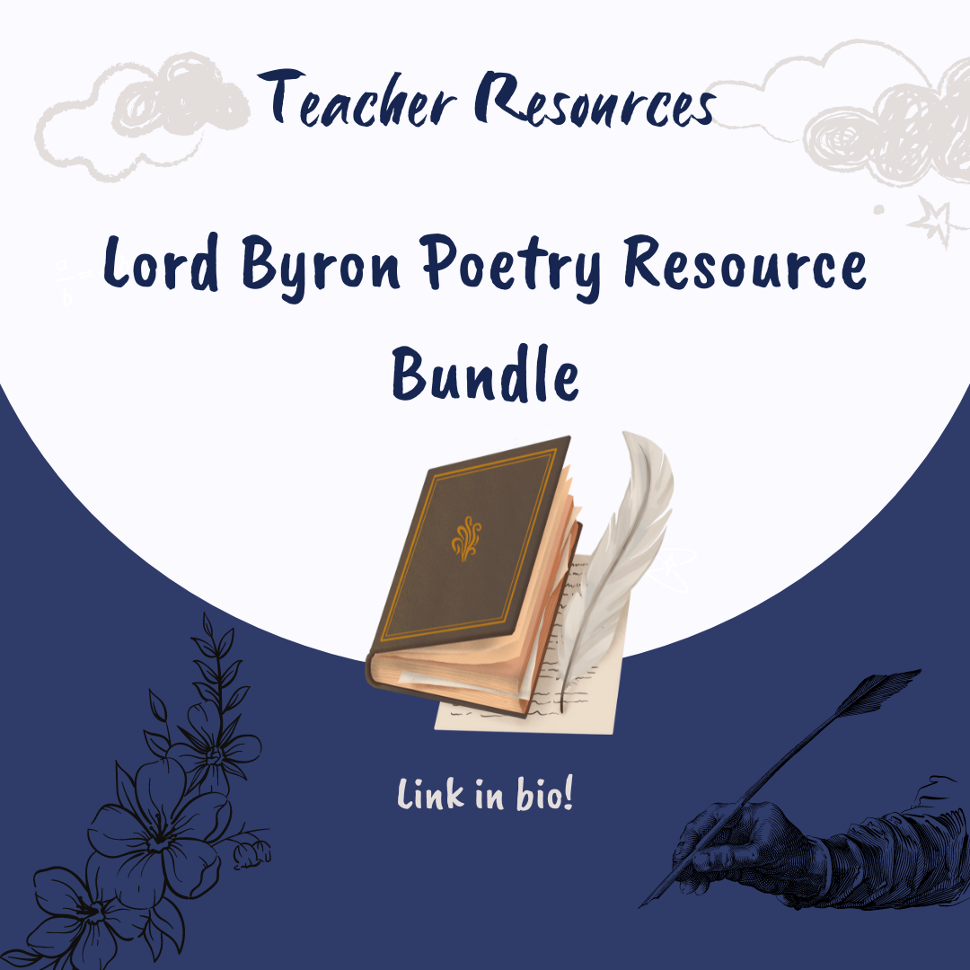 Lord Byron Poetry Resource Bundle | Teaching Resources