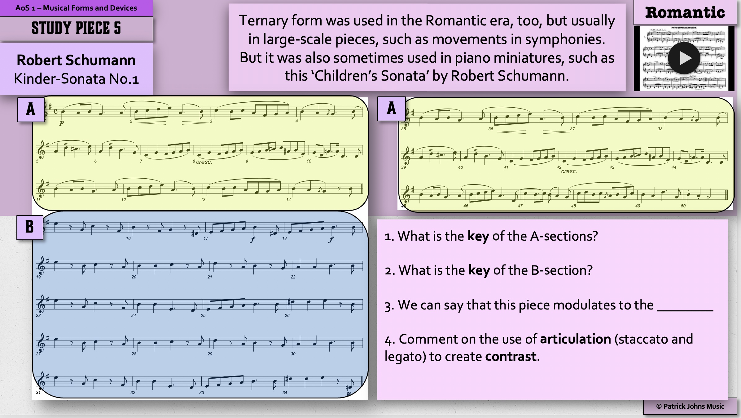 Eduqas GCSE Music - AoS 1 - Musical Forms and Devices [Part I] - SIX ...