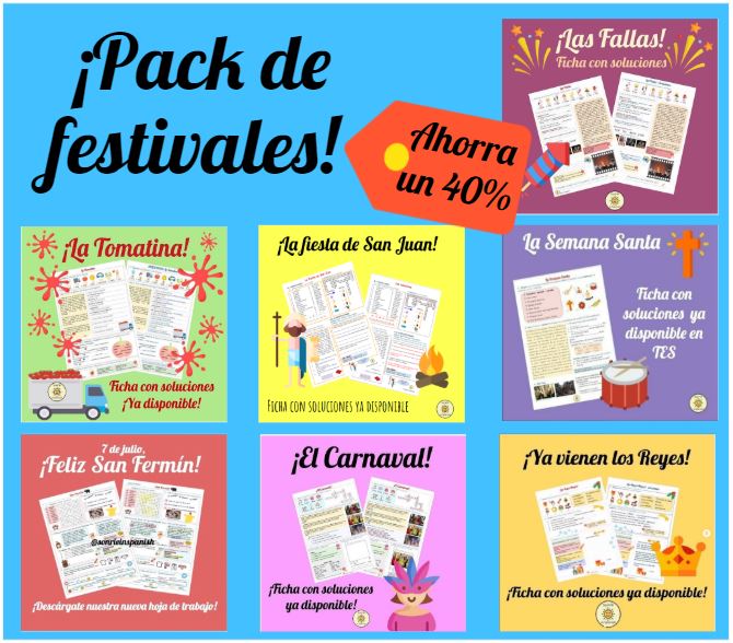 Spanish festivals and traditions worksheets with answers | Teaching ...
