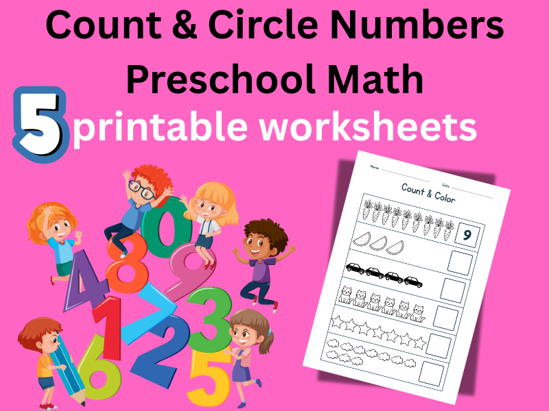 Count & Circle Numbers | Preschool Math | Teaching Resources