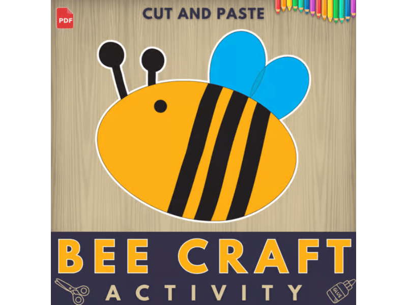 Build a Bee Simple Insect Craft Activity | Color, Cut and Paste Busy ...