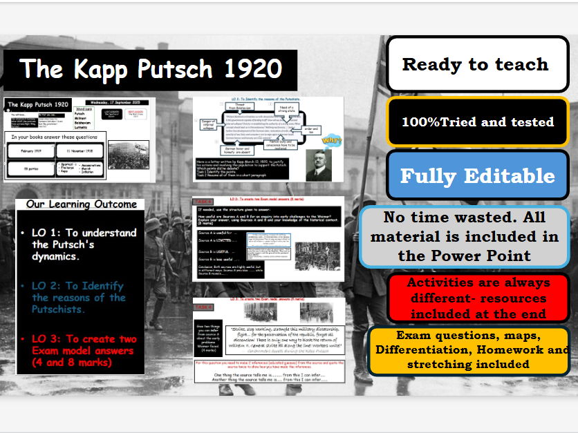 The Kapp Putsch 1920 | Teaching Resources