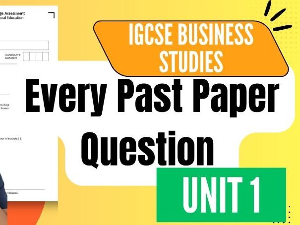 IGCSE Business Studies (0450 & 0986) All Past Paper Exam Questions ...