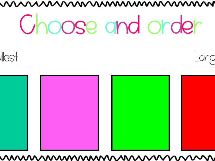KS1 Ordering Numbers Activity Mat Teaching Resources