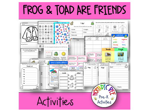 Frog and Toad are Friends Activities | Teaching Resources