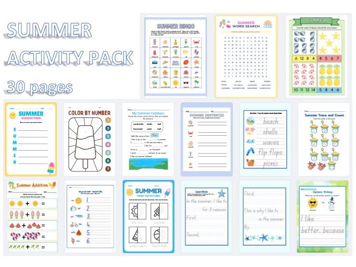 Summer Activity Booklet | Teaching Resources