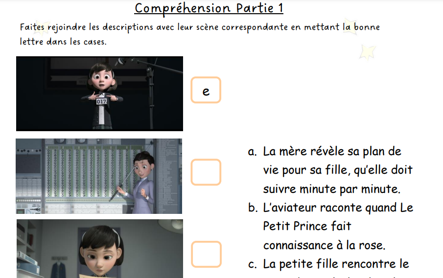 Le Petit Prince Film Study Workbook 4-5 Lessons | Teaching Resources