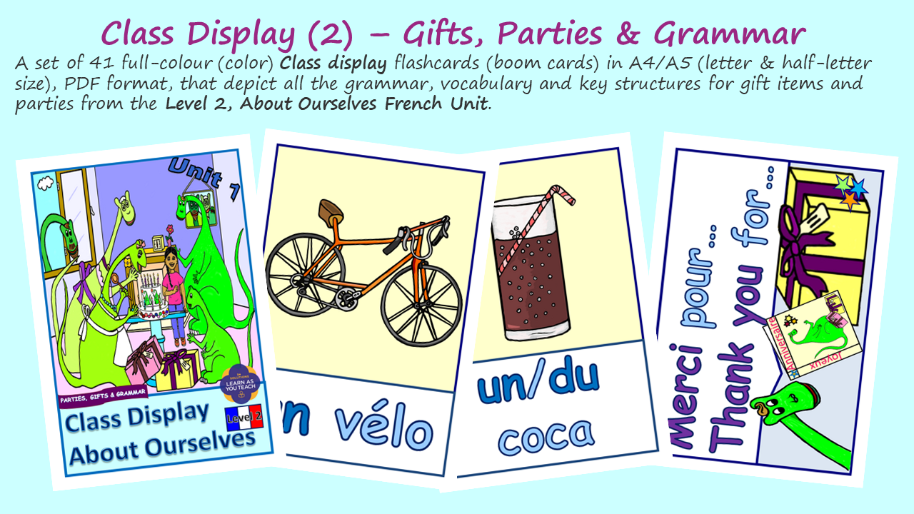 KS2 FRENCH: YEAR 4 FLASH/BOOM CARDS - ABOUT OURSELVES | Teaching Resources