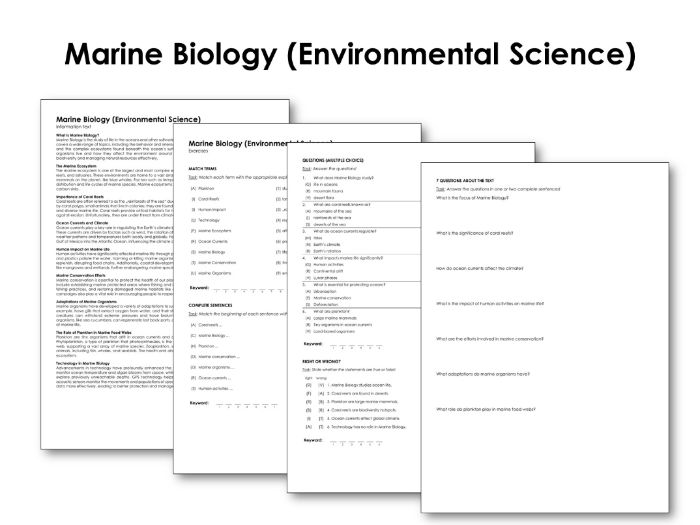 Marine Biology (Environmental Science) | Teaching Resources