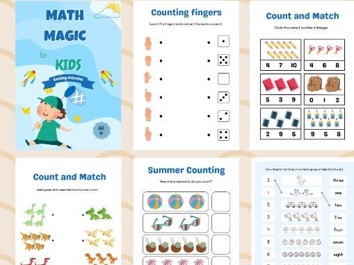 Math Magic – Counting & Matching Activities (EYFS/KS1, 11 Pages ...