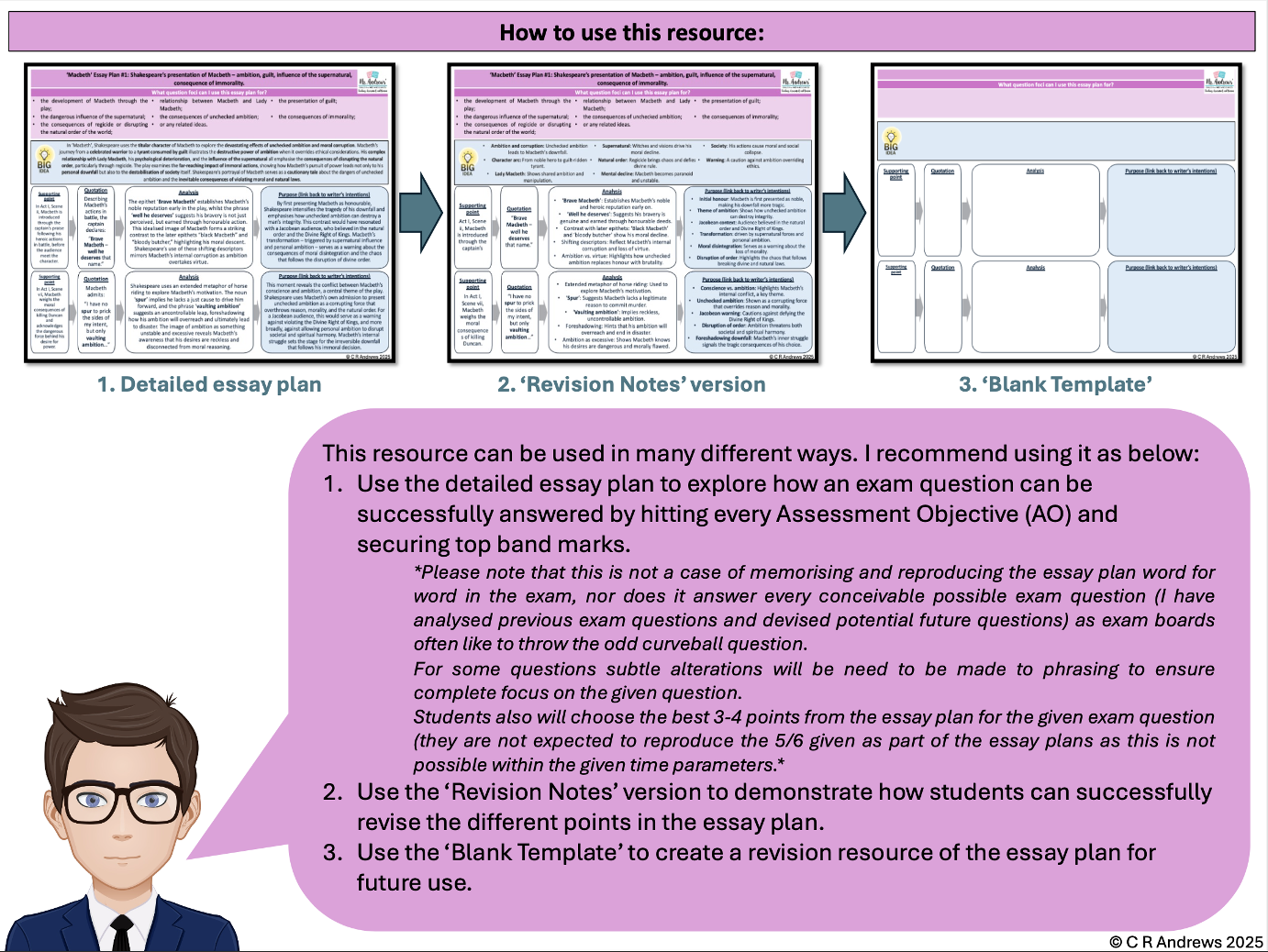 'Romeo and Juliet' GCSE Essay Plans | Teaching Resources
