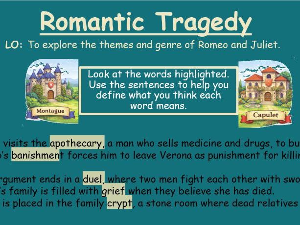 Romeo and Juliet Analytical Writing KS3 | Teaching Resources
