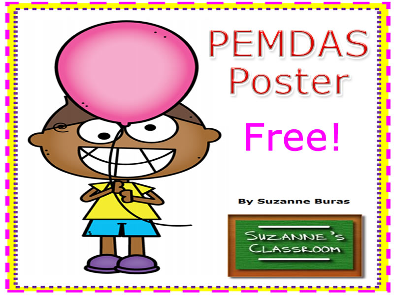 PEMDAS Poster Teaching Resources