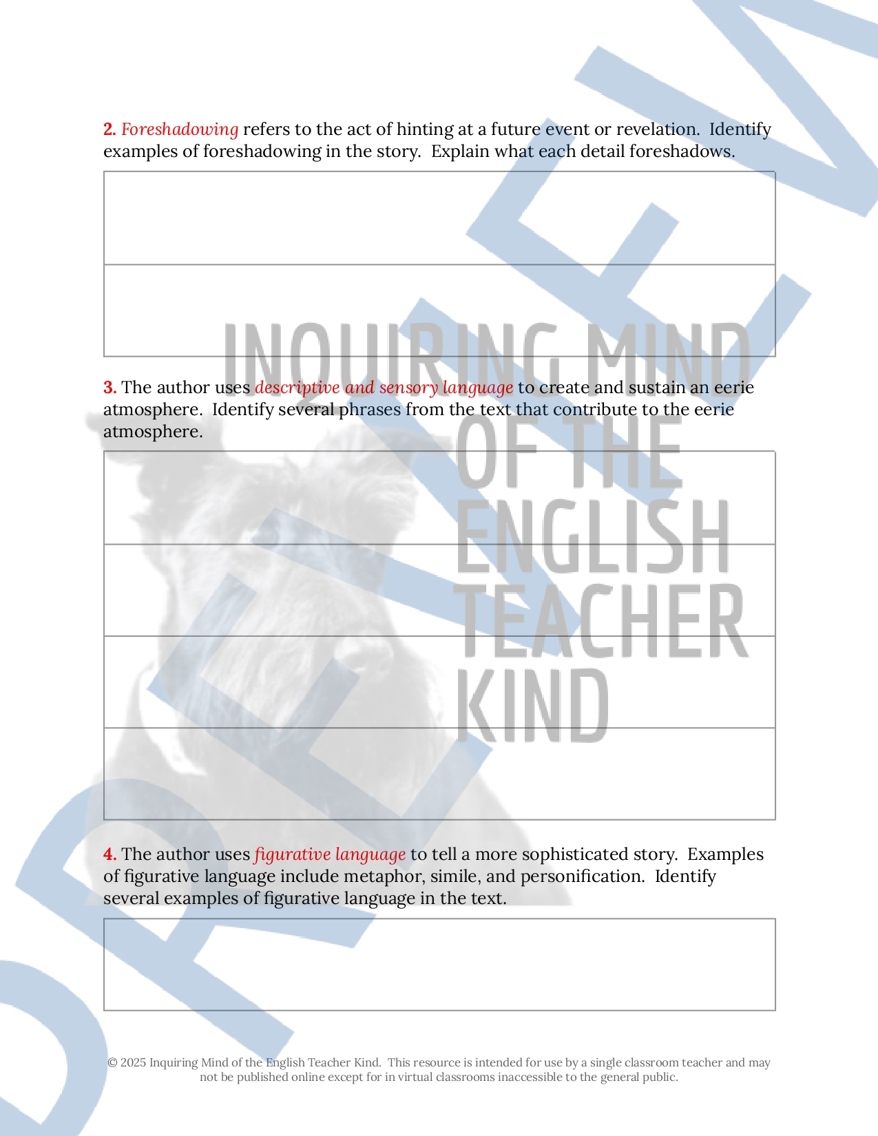 "Young Goodman Brown" by Nathaniel Hawthorne Craft Analysis Activity ...
