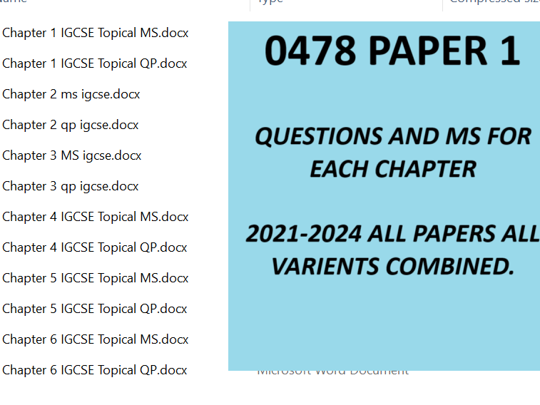 0478 Computer Science Paper 1 Igcse Topical Chapter Question And Mark Schemes Teaching Resources