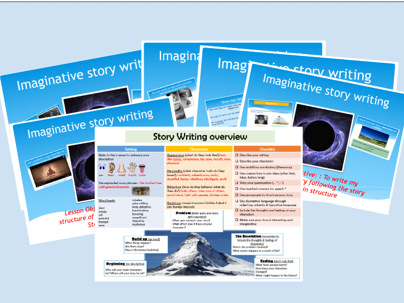 English Story Writing BUNDLE- 5 lessons and all resources included ...