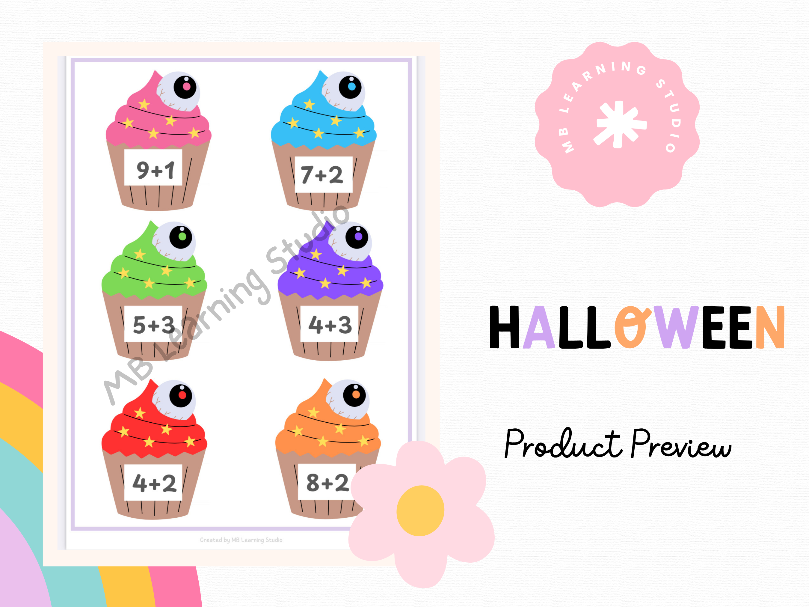 Halloween Addition Cupcakes – Fun Early Maths Activity for EYFS, KS1 ...