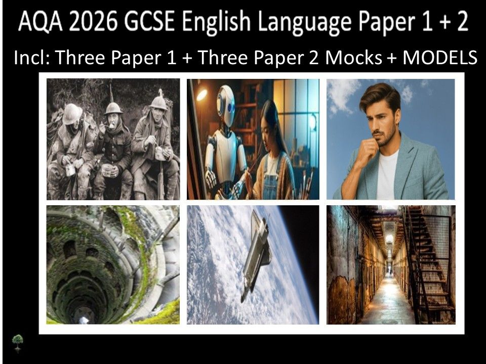 Six AQA 2026 GCSE English Language Paper 1 & 2 Mocks | Models ...