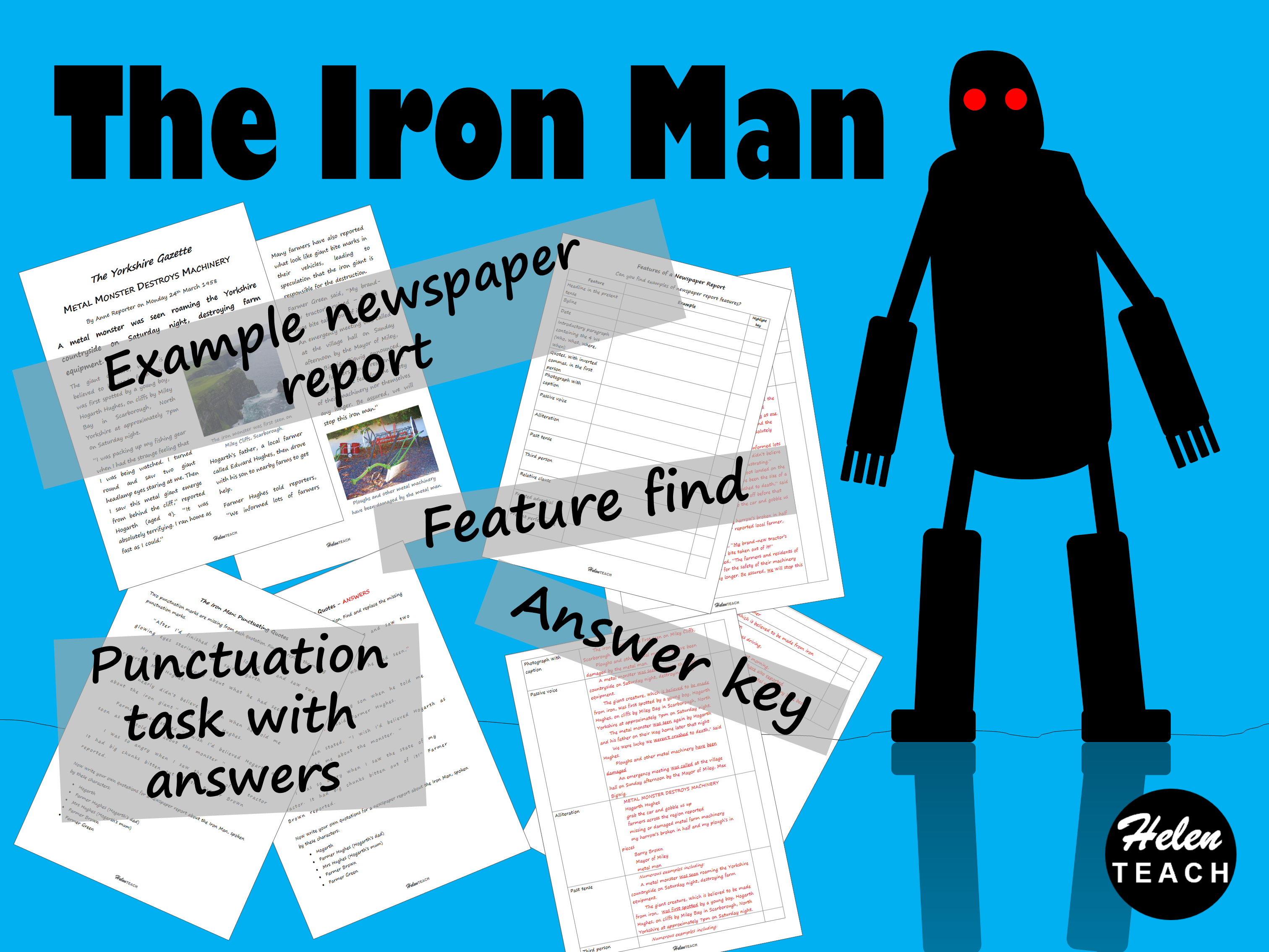 The Iron Man Newspaper Report Example, Feature Find, Answers ...