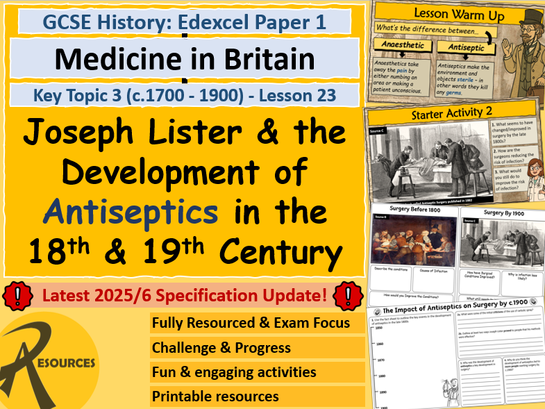 Medicine in Britain UNIT 3 Bundle 18th & 19th Century - GCSE History ...