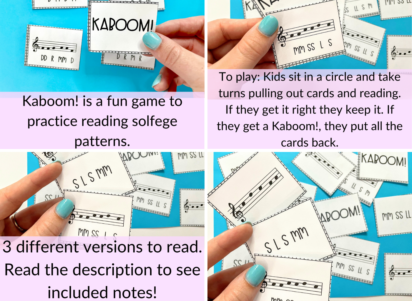 Do Re Mi Kaboom! // Printable solfege game for Elementary Music ...