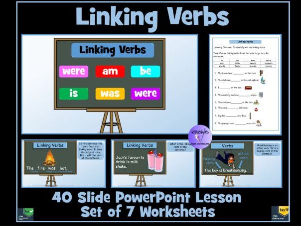 Action And Linking Verbs Powerpoint 4th Grade