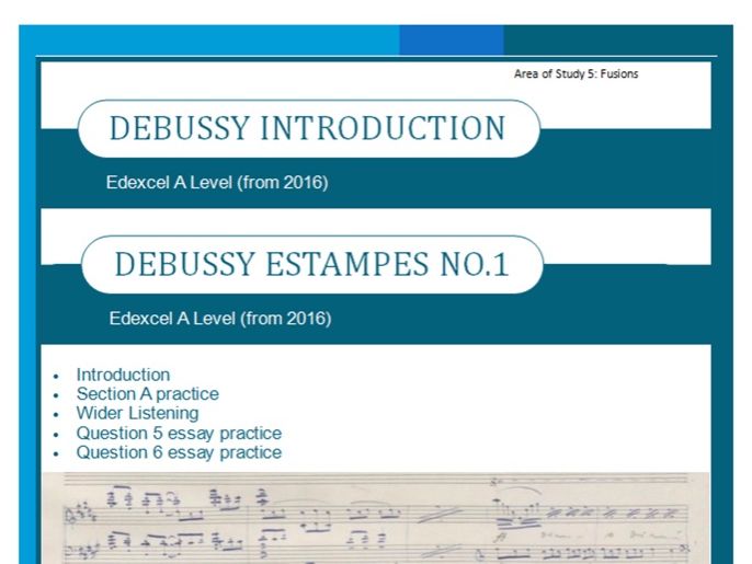Area of Study Five: Fusions Bundle for Edexcel Music A Level (from 2016 ...
