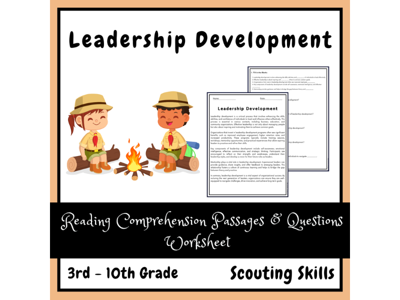 Leadership Development Reading Comprehension Passages & Questions ...