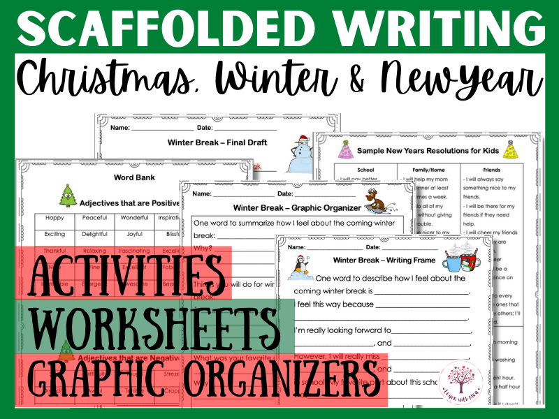Winter-themed Scaffolded Writing for ESL students | Teaching Resources
