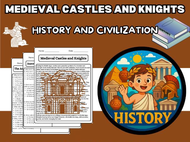 Medieval Castles and Knights Reading Comprehension Passages & Questions ...