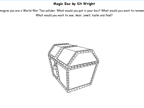 The Magic Box By Kit Wright - linked to Remembrance | Teaching Resources