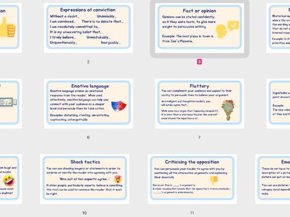 Persuasive Writing Features Display | Teaching Resources