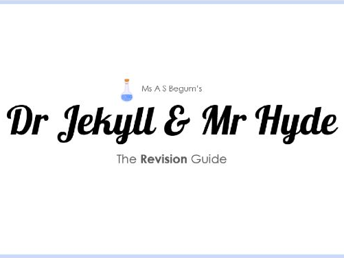Dr Jekyll & Mr Hyde Revision Guide | Teaching Resources
