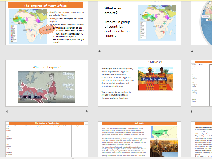 Secondary africa resources