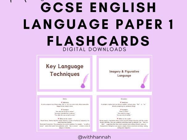 Key Language Techniques for GCSE English | Figurative Language ...