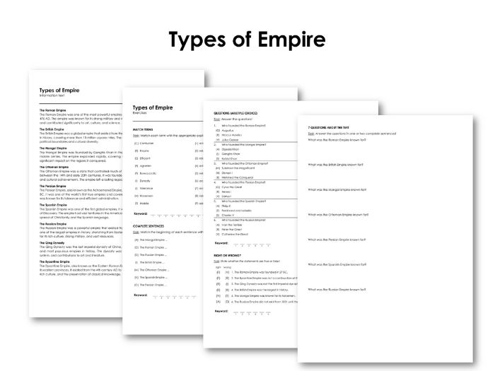 Types of Empire | Teaching Resources