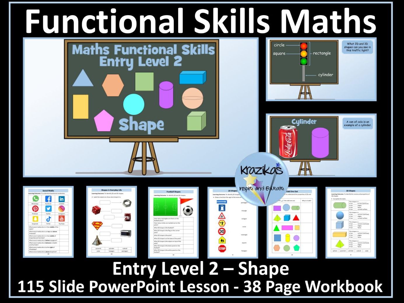 Shape Functional Skills Maths Entry Level 2 Teaching Resources