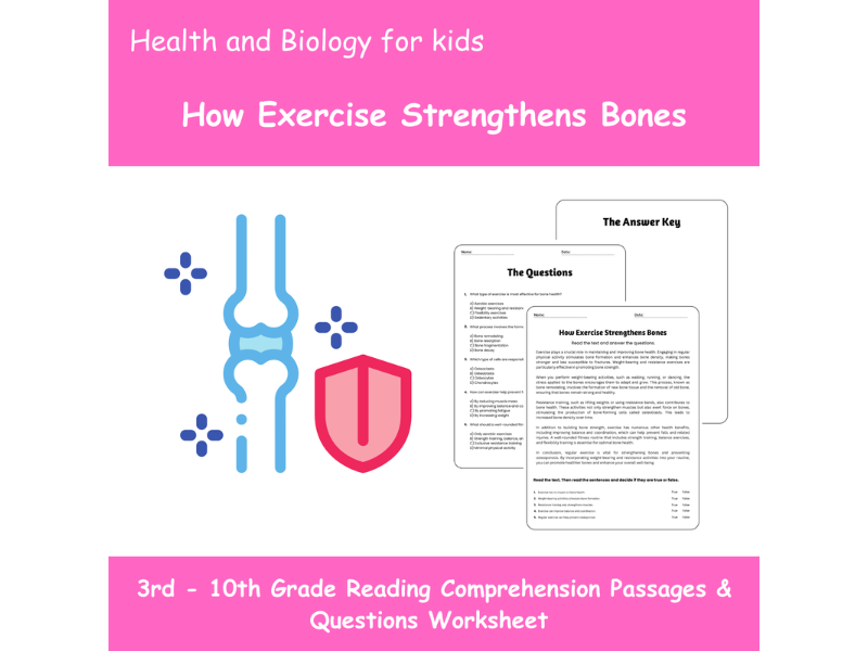 How Exercise Strengthens Bones Reading Comprehension Passages ...
