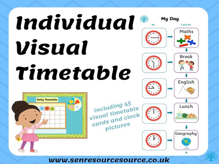 Individual Visual Timetable | Teaching Resources