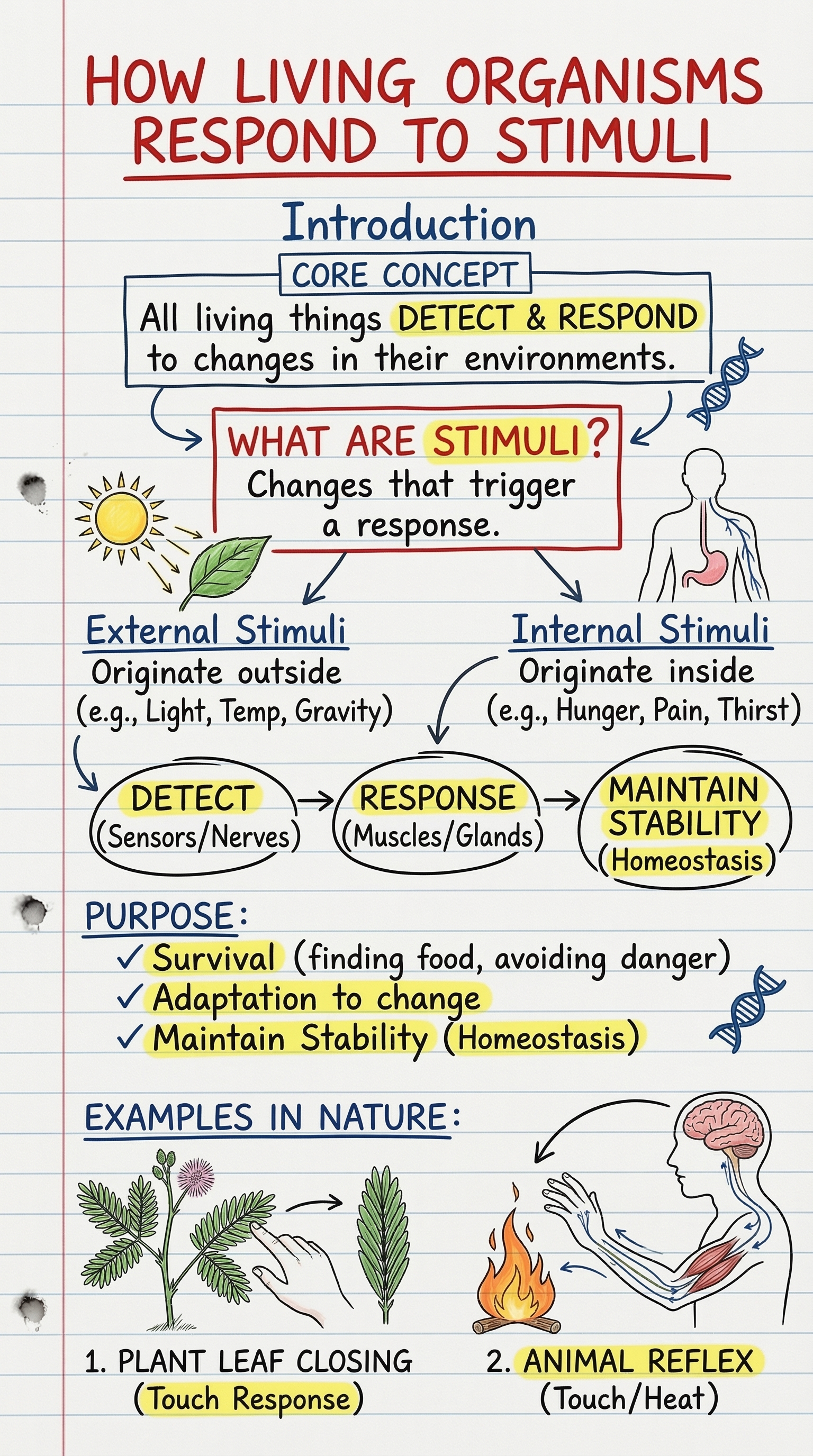 How Living Organisms Respond to Stimuli | Biology Lesson Plan ...
