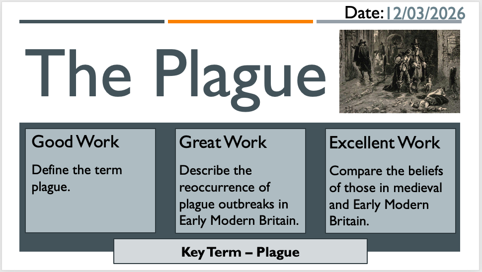 OCR Entry Level History - People's Health - The Plague Lesson ...